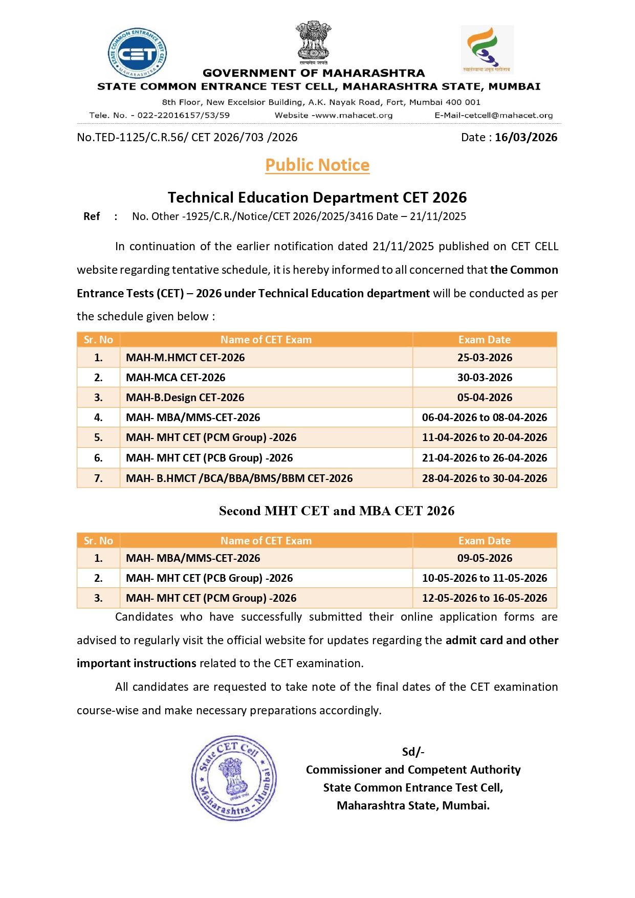MHT CET Engineering